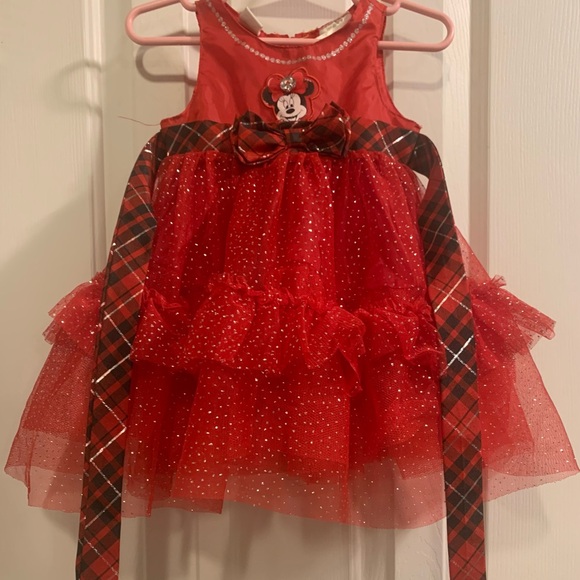 Disney | Dresses | Disney Red And Black Formal Dress With Ruffled Skirt ...
